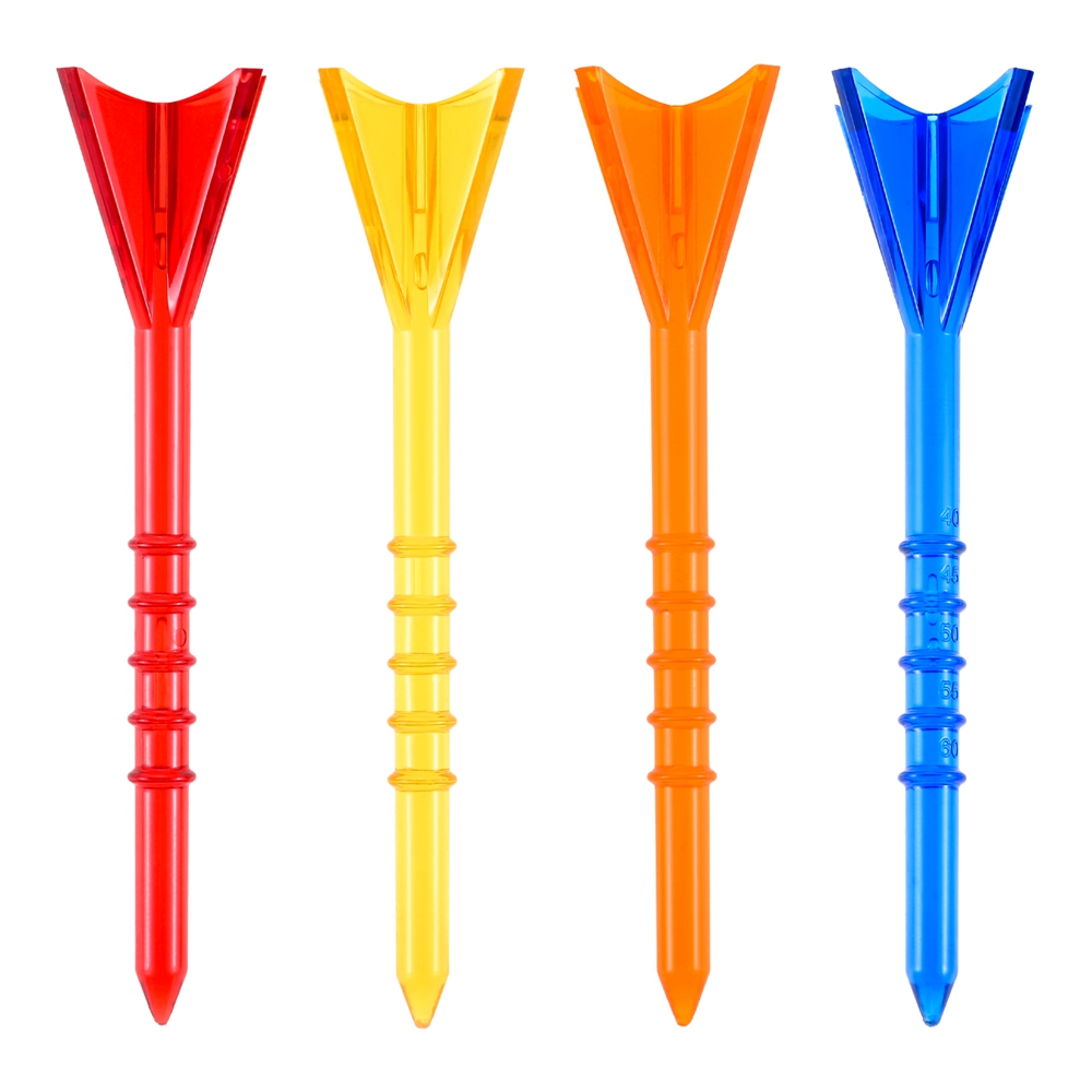 40pcs Plastic Golf Tees 83mm 4-prong Head Cup Professional Golf Tee ...